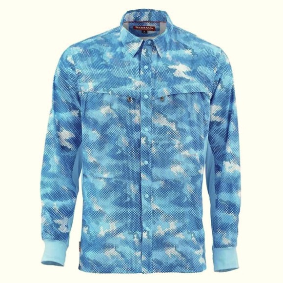 Simms | Shirts | Simms Mens Intruder Bicomp Long Sleeve Fishing Shirt ...